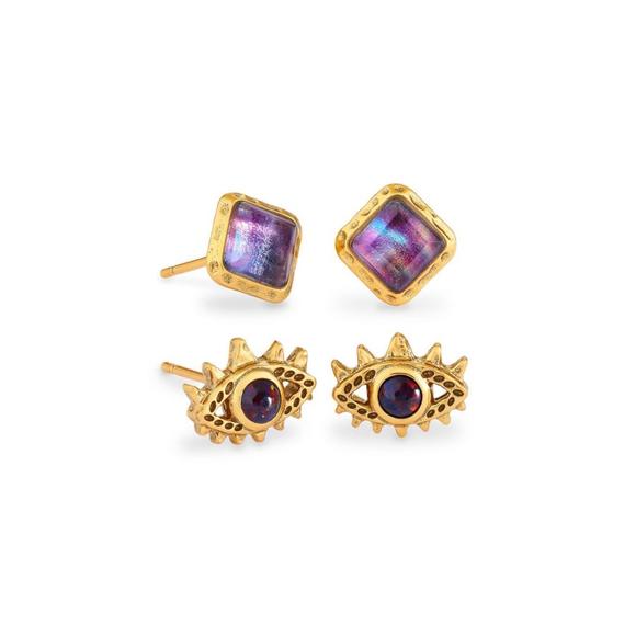Kendra Scott | Jewelry | New Kendra Scott Gemma Stud Earrings Set In ...